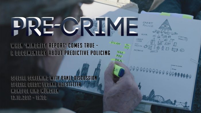EVENT TIP: PRE-CRIME – The Documentary - Screening in Munich